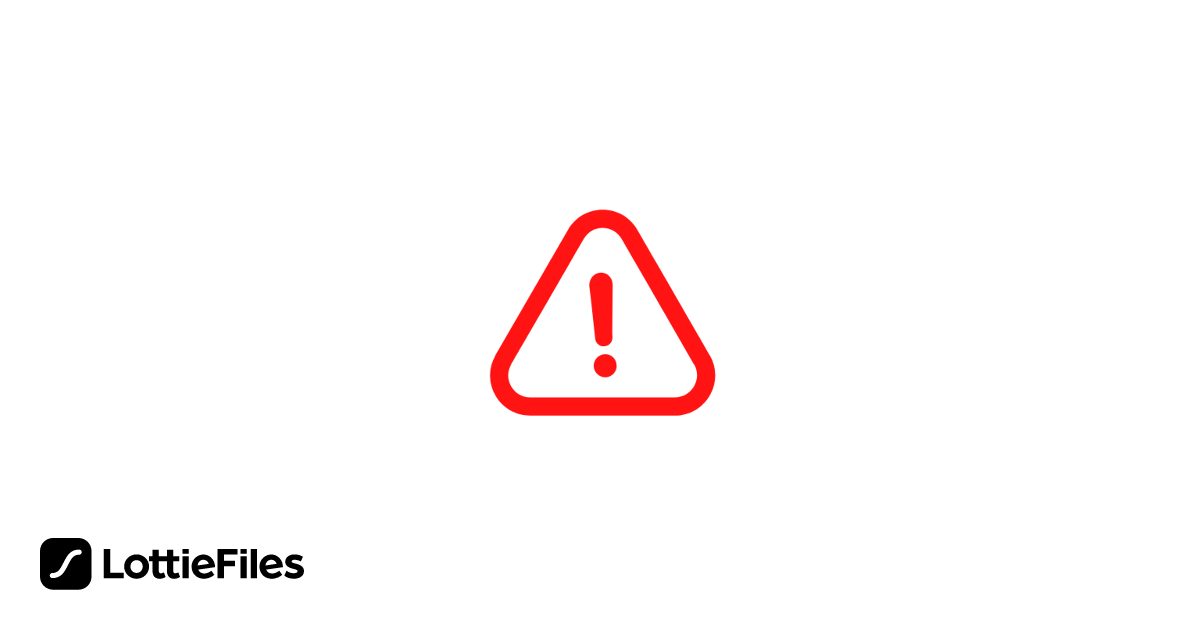 Free Warning Red Animation by Umer Khawer | LottieFiles