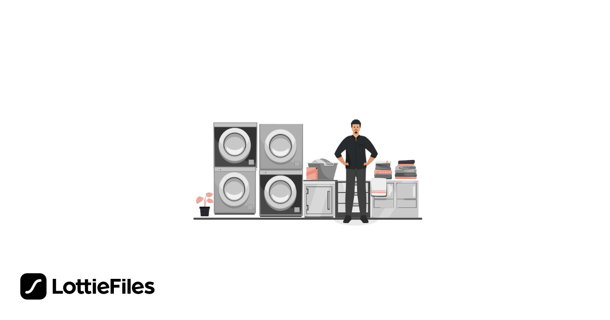 Free Corporate Laundry & Dry Cleaning Animation by Ammad | LottieFiles
