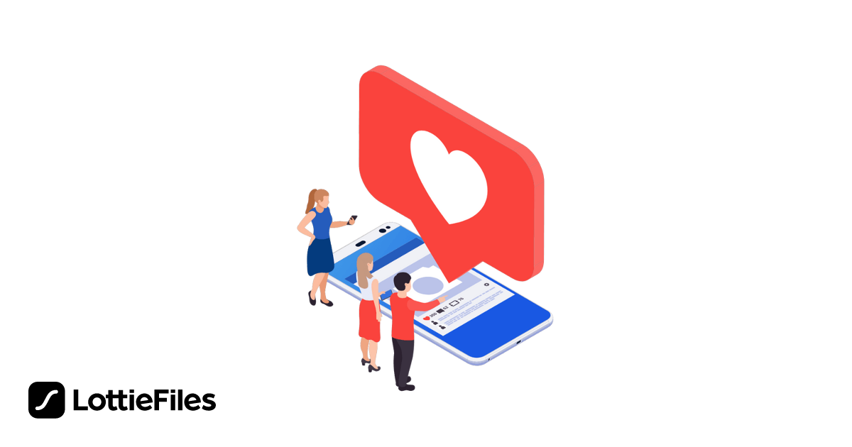 Free Smartphone and love react notification Animation by Abdul Latif ...