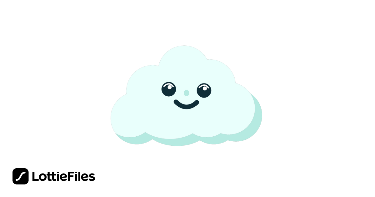 Free Smilling Cloud Animation by NEKOFY | LottieFiles