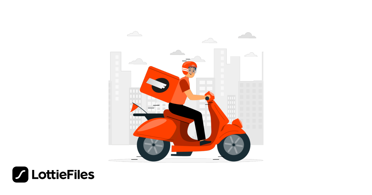 Free food delivery driver Animation by Angelo | LottieFiles