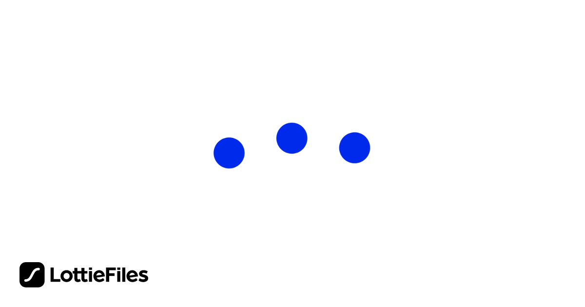 Free Loading - 3 dots Animation by K | LottieFiles