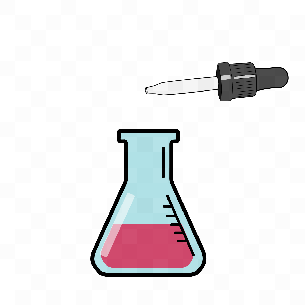Cartoon Erlenmeyer Flask