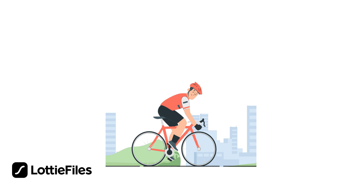 Free Man Riding Cycle Animation by Tanjil Mahmud | LottieFiles