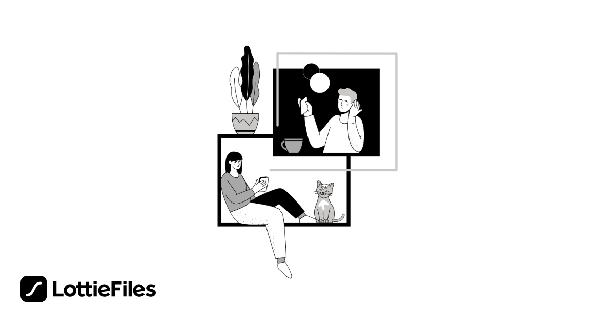 Free Chatting Couple Animation Animation by Bayu Febrianto | LottieFiles
