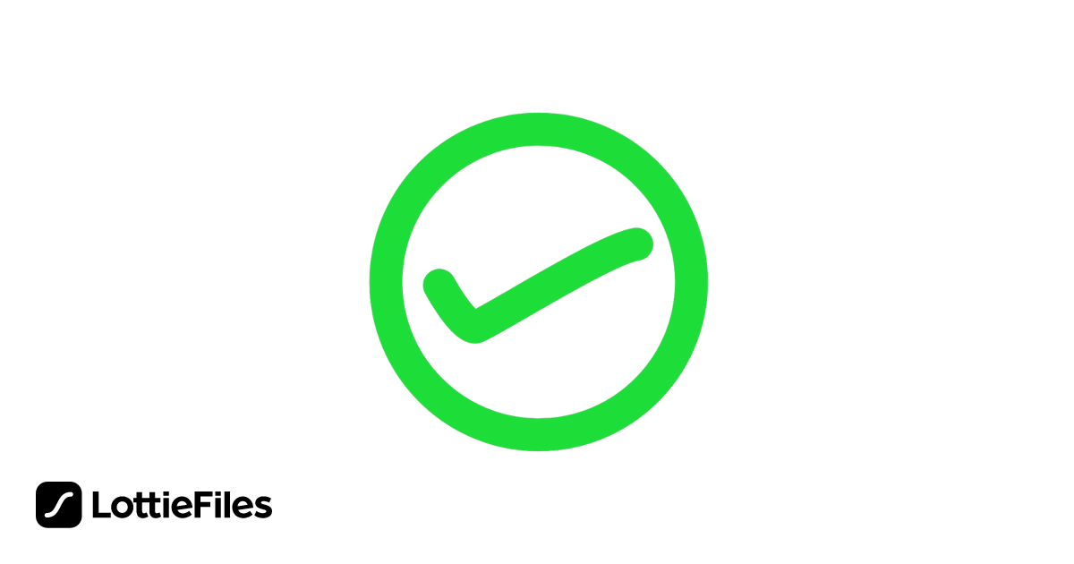 Free Tick Mark Animation by SM | LottieFiles