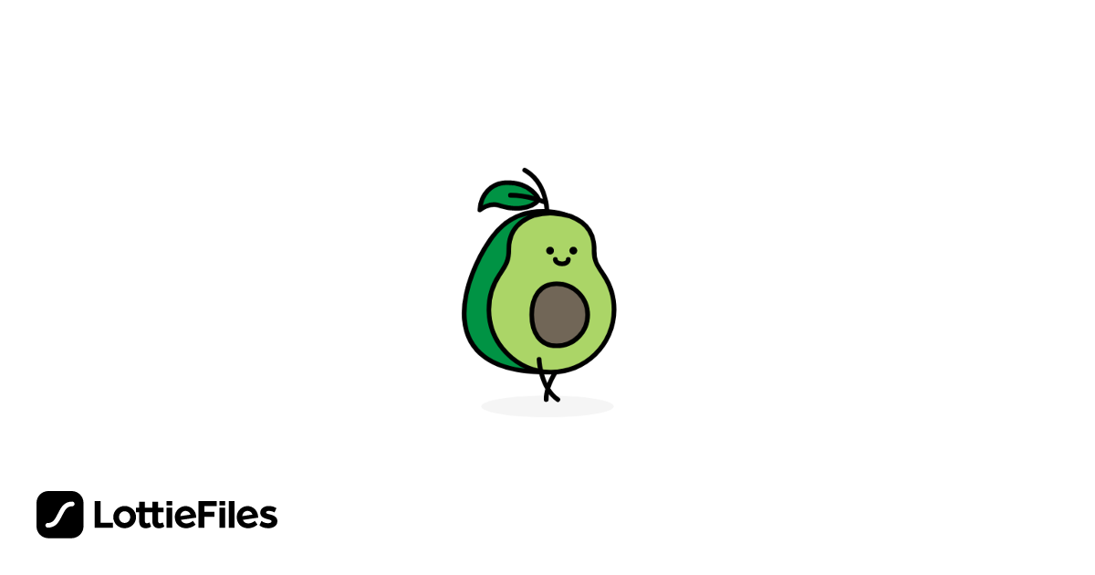 Free Walking Avocado Animation by Jeffrey Christopher | LottieFiles