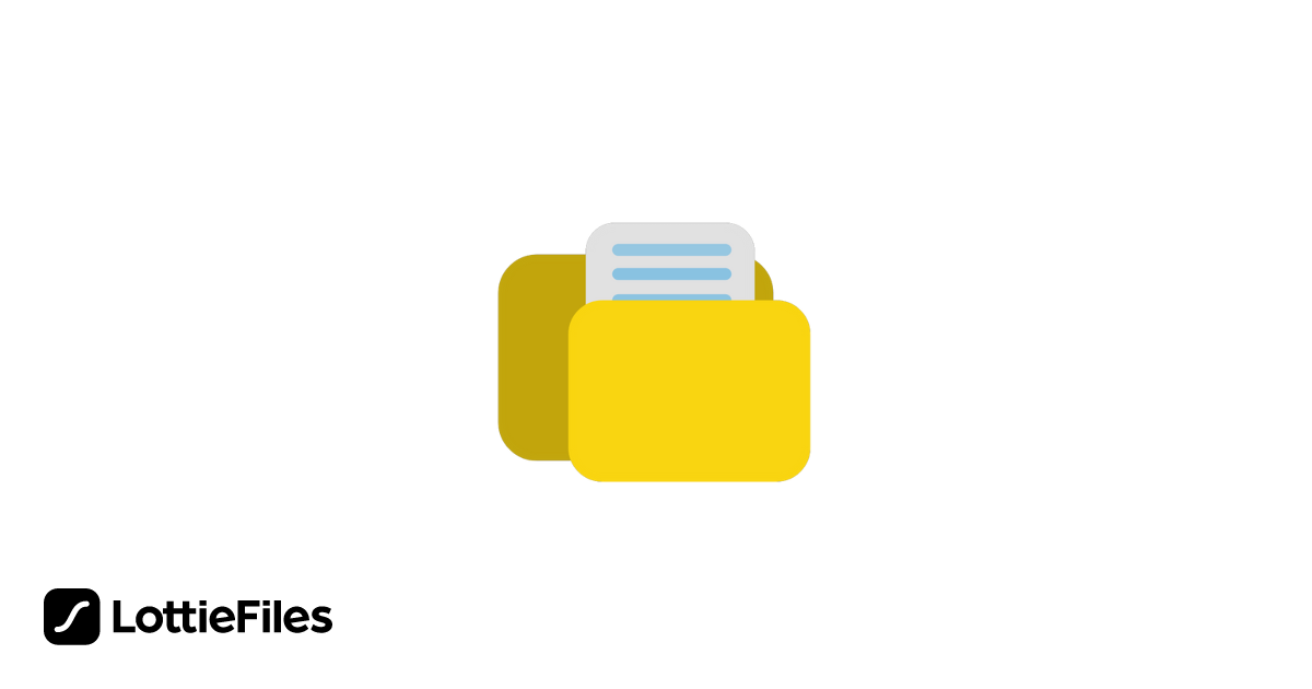 Free Folder - File popup Animation by Satheesh | LottieFiles