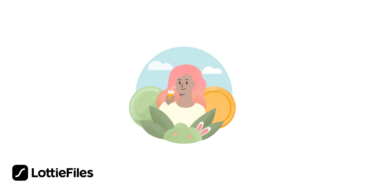 Free Spring Season & Orange Juice Animation by Bradley | LottieFiles