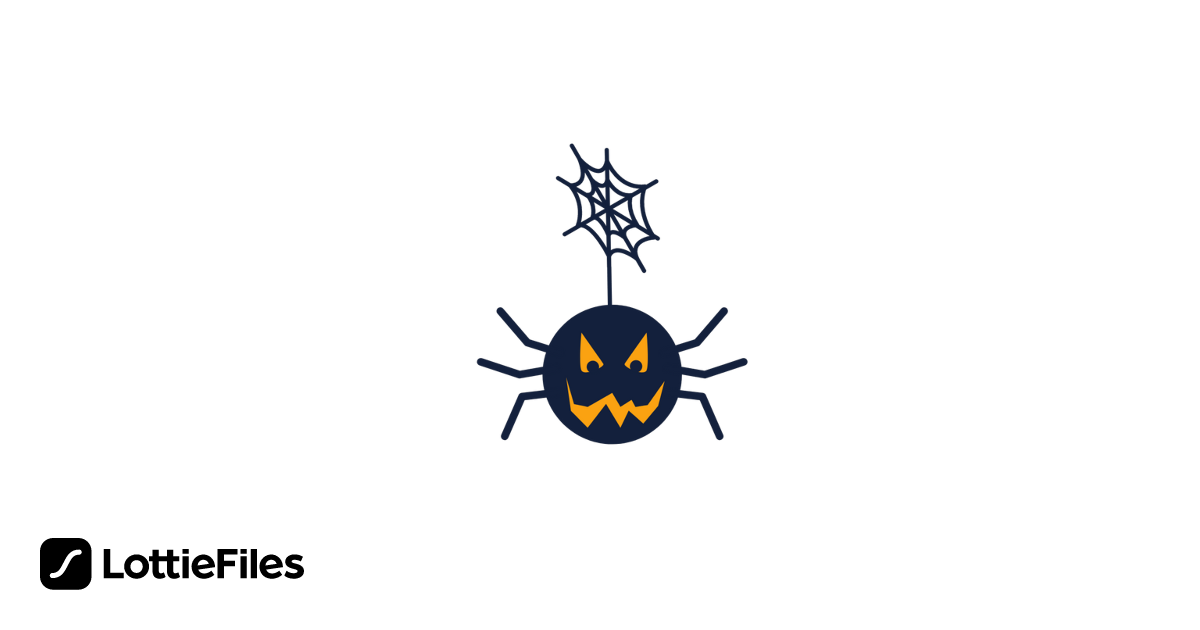 Free cute halloween spider Animation by edi | LottieFiles