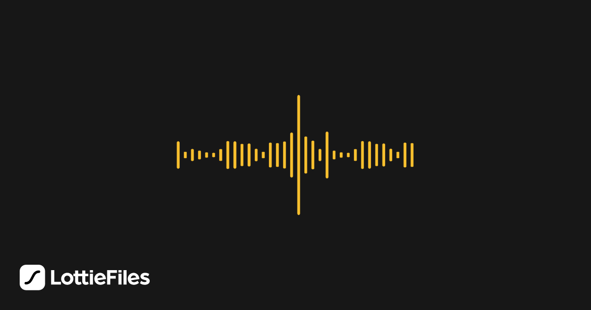 Animación gratuita de Yellow-Soundwave por NickBaxter | LottieFiles
