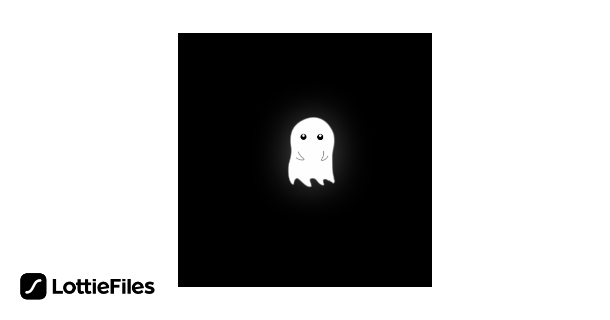Free Cute Floating Ghost Animation by Kiran | LottieFiles