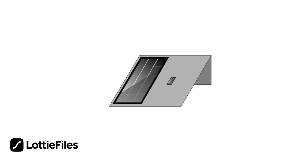 Free Solar panel on the roof Animation by Agnes Alpar | LottieFiles