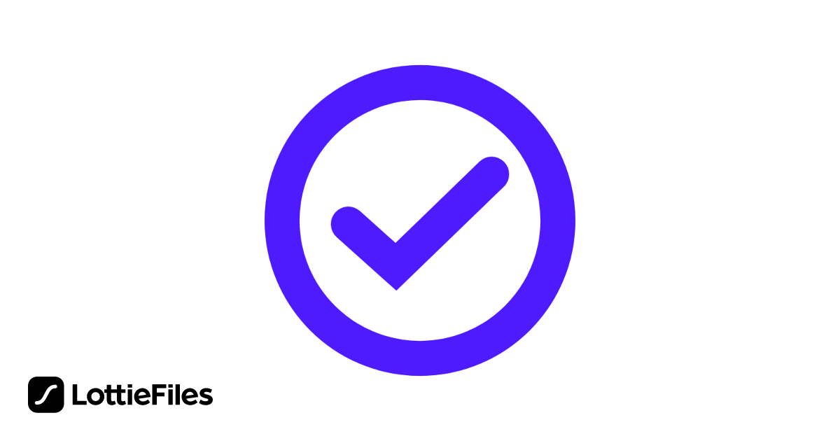 Free Purple Check Animation by Miguel | LottieFiles