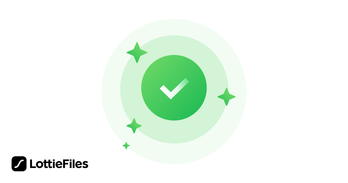 Free Success check idle Animation by Khoa | LottieFiles