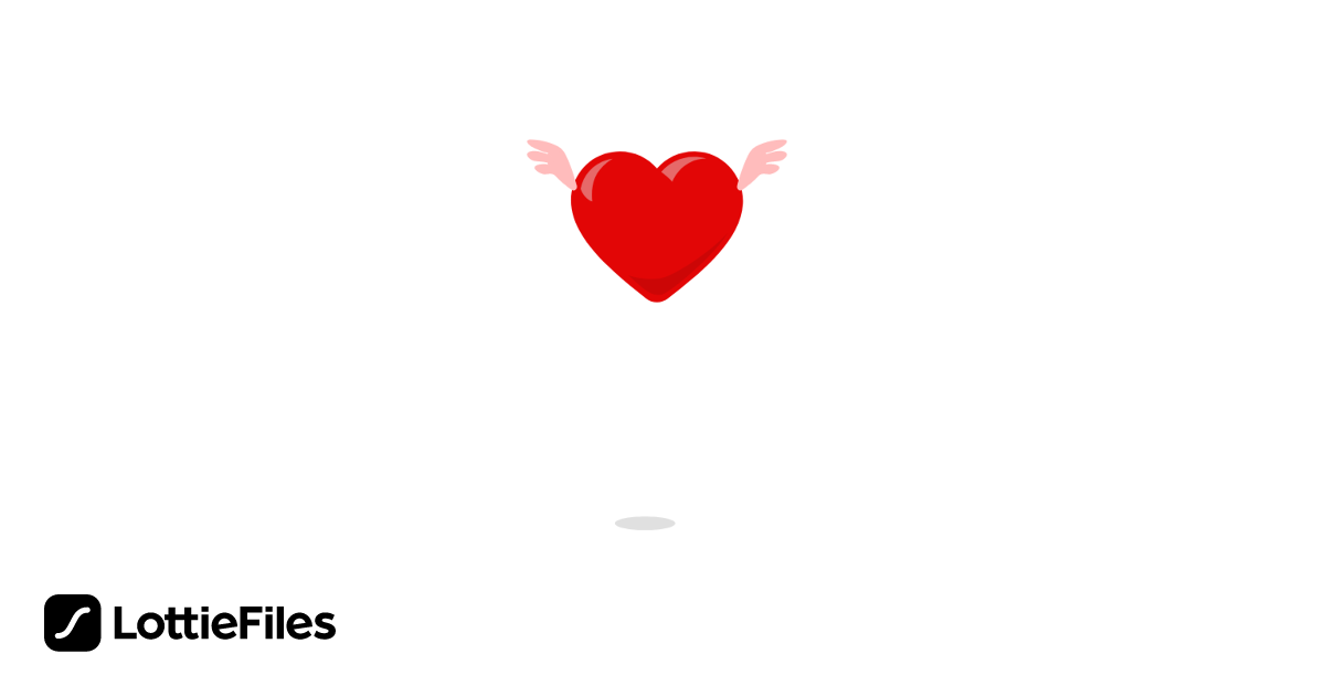 Free Flying heart Animation by Denys Zavalii | LottieFiles
