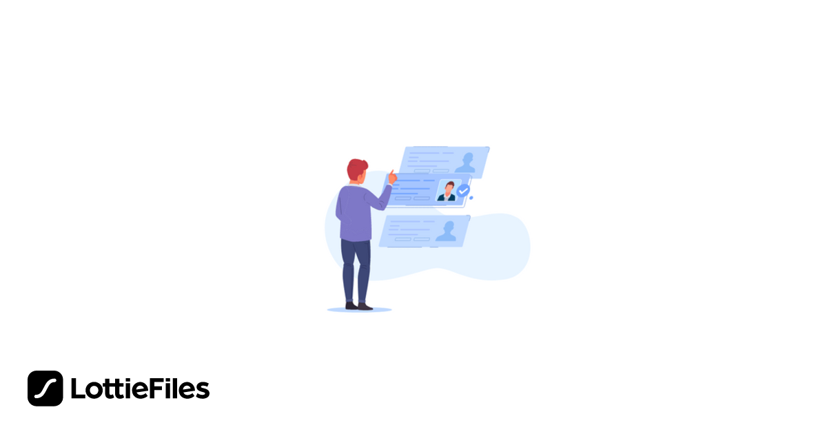 Free Animation choosing best candidate Animation by Dmitry | LottieFiles