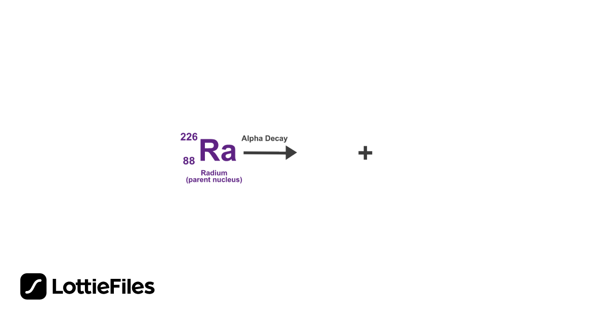 Free Alpha decay – radium to radon - Explanation Animation by Joana ...