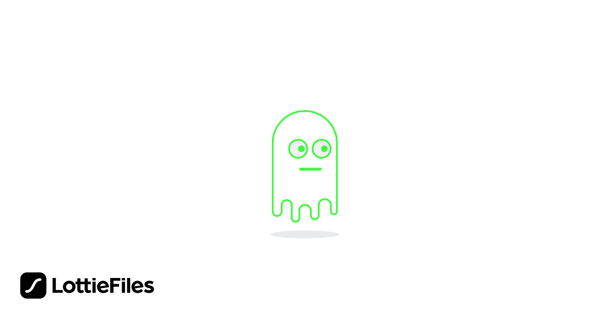 Free Green ghost Animation by Joao Apollo | LottieFiles