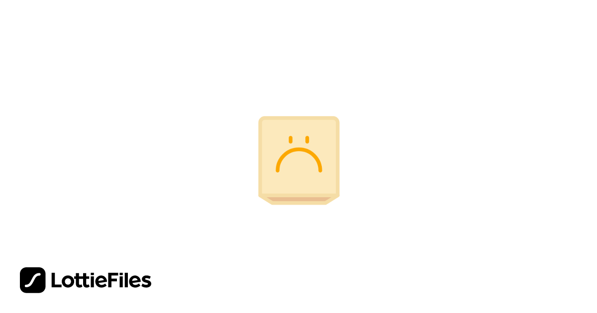 Free Sad Empty Box Animation by Neus | LottieFiles