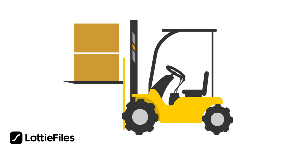 Free A forklift lifting Animation by naomi | LottieFiles