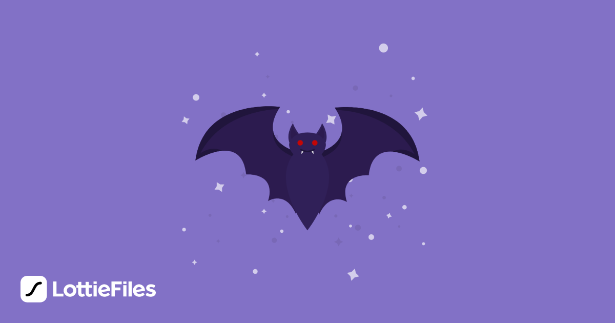 Free Halloween - Bat Animation by Tom | LottieFiles