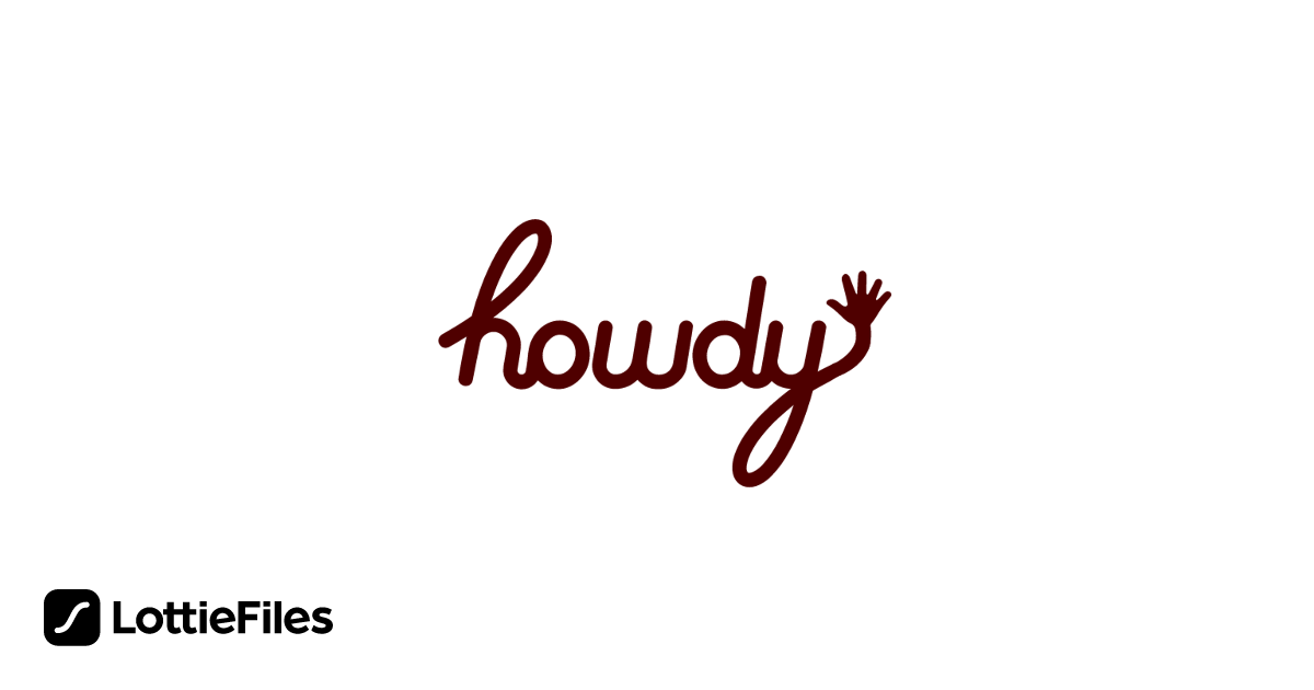 Free A&M Howdy Animation by Michael | LottieFiles