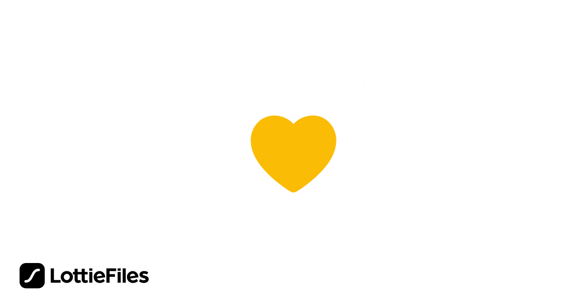 Free Yellow Heart Animation by NikhilGopinath | LottieFiles