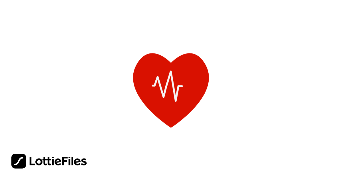 Free Heartbeat Graph ECG Animation by Tom | LottieFiles