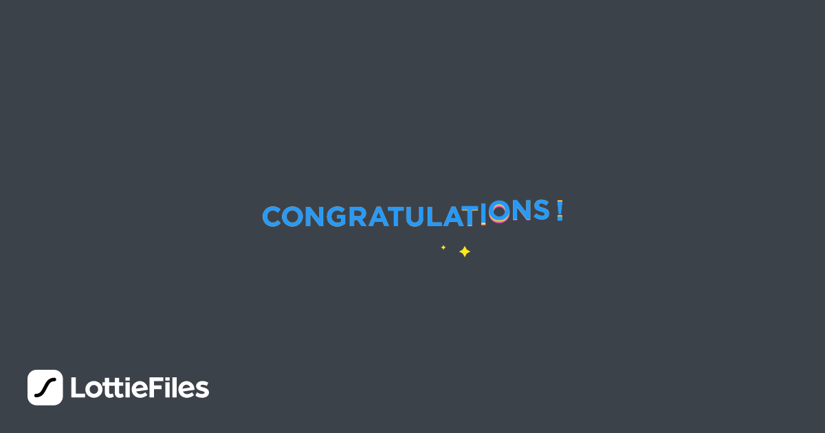 Free Congratulations ! Animation by Thao Phan | LottieFiles