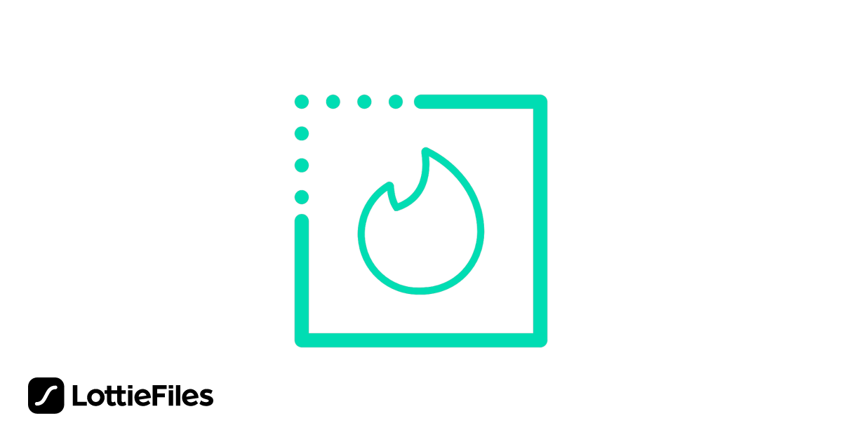 Free Tinder icon Lottie JSON animation Animation by Weblodge | LottieFiles