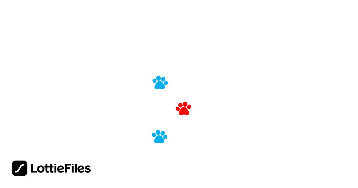 Free Dog Paw Animation by Zeeshan Siddiqui | LottieFiles