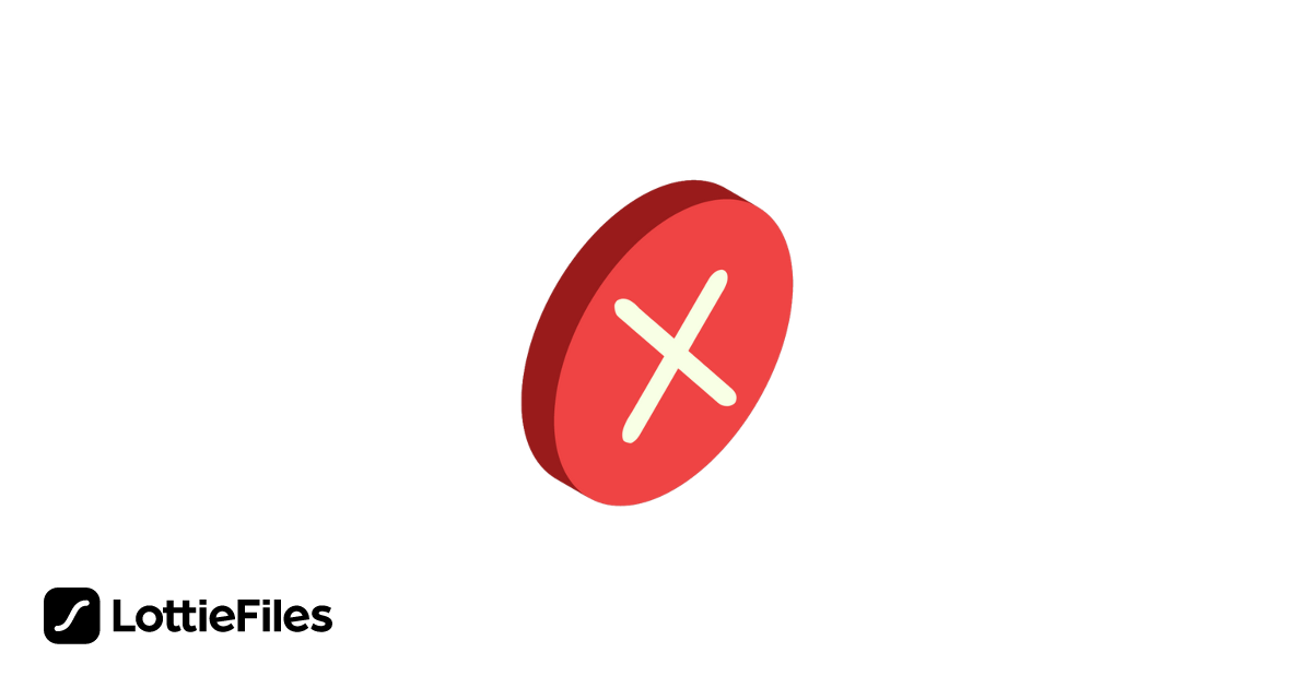 Free Wrong Animation by Fun | LottieFiles