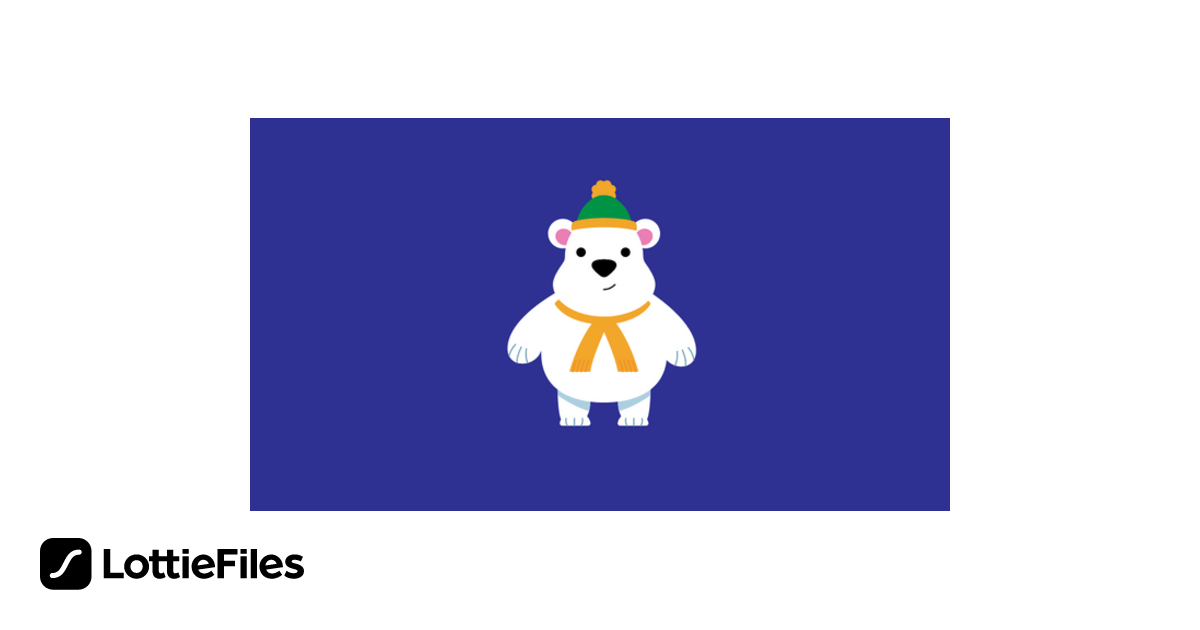 Free White Bear Animation by Uzair | LottieFiles
