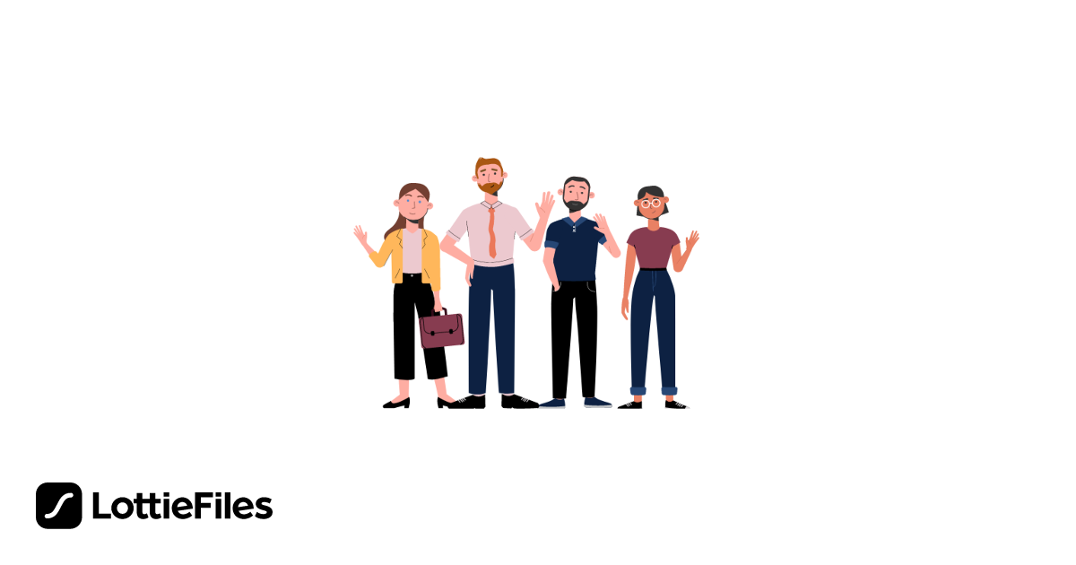 Free Office worker team work hello office waves Animation by Vidyoner ...