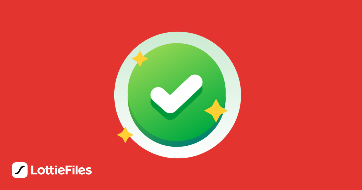 Free Success Tick Animation by Rafly | LottieFiles