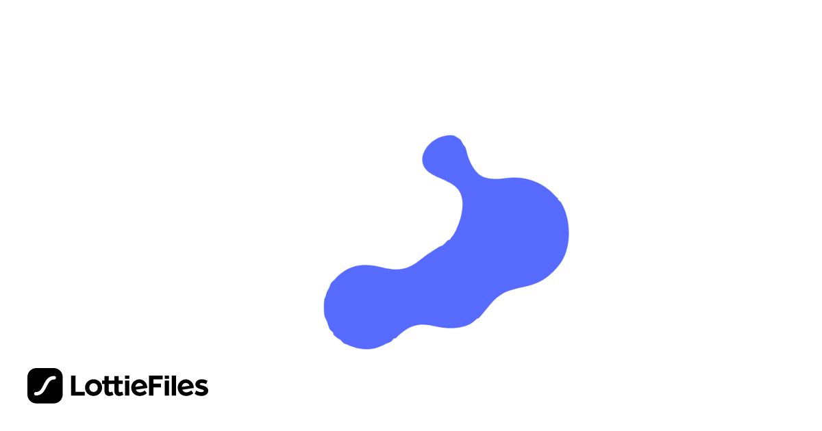 Free blue blob Animation by Ziska Thalhammer | LottieFiles