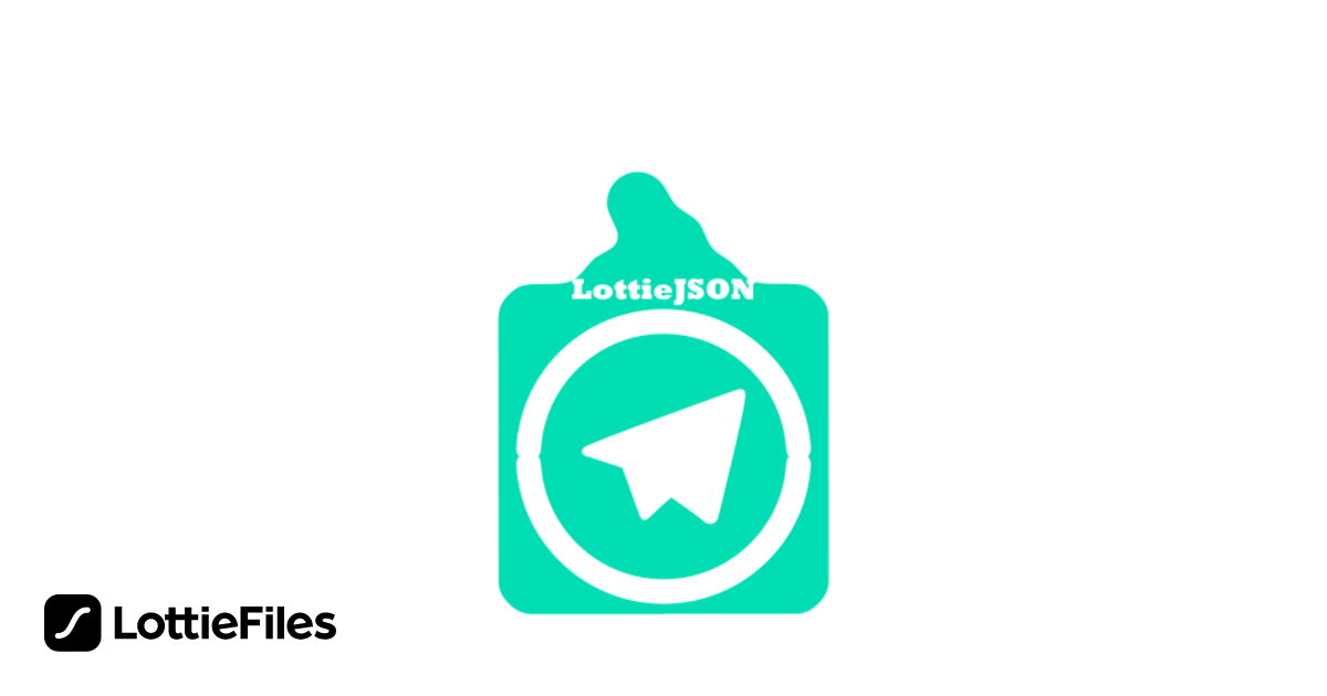 Animation Telegram bubble Lottie JSON animation gratuite par Weblodge ...