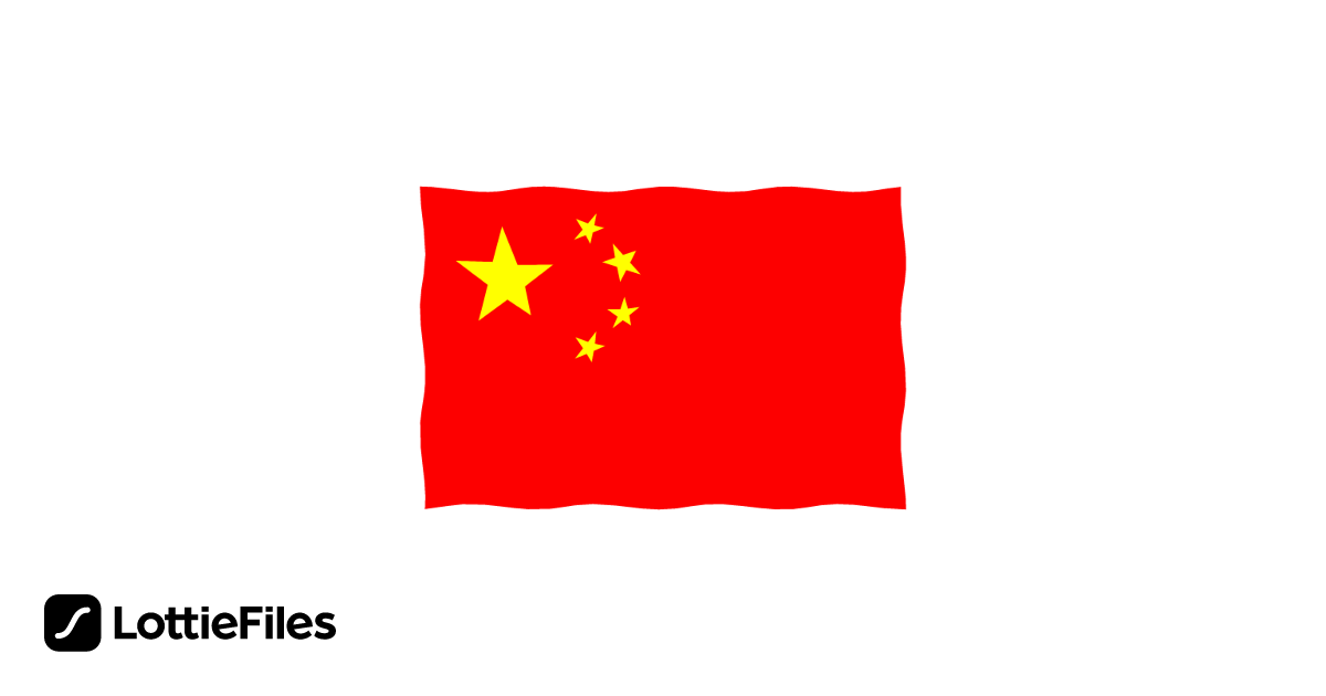 Free China flag wave Animation by NorthSea | LottieFiles
