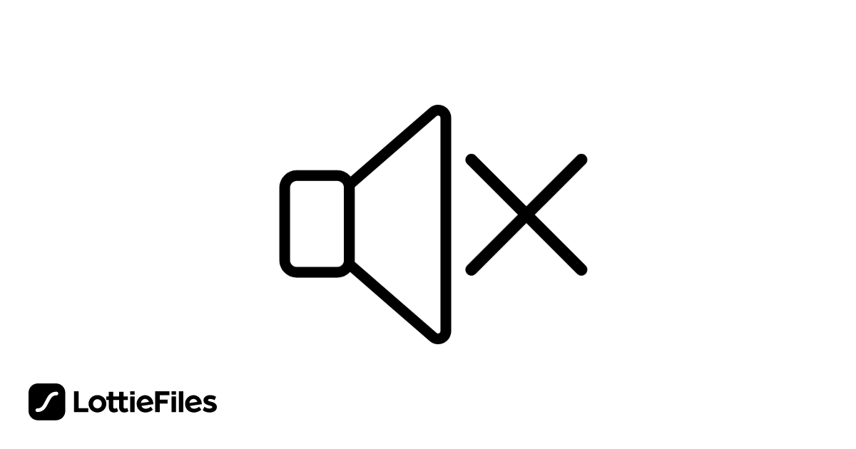Free Mute Animation by LottieFiles | LottieFiles