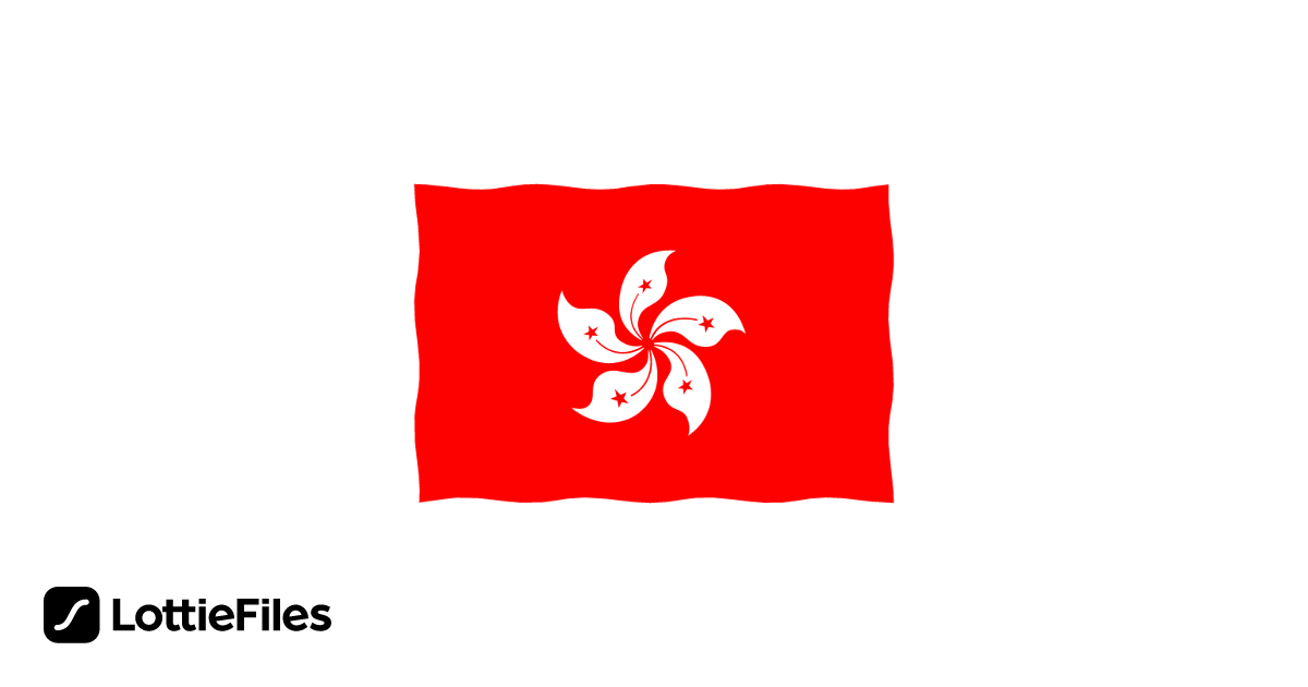 Free Hong Kong flag wave Animation by NorthSea | LottieFiles