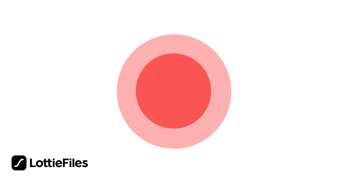 Free Dot recording light red Animation by Bar Rhamim | LottieFiles