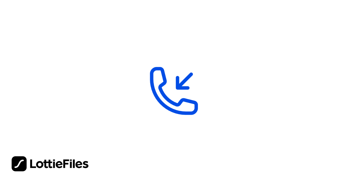 Free Incoming Call Animation by Hardik D | LottieFiles