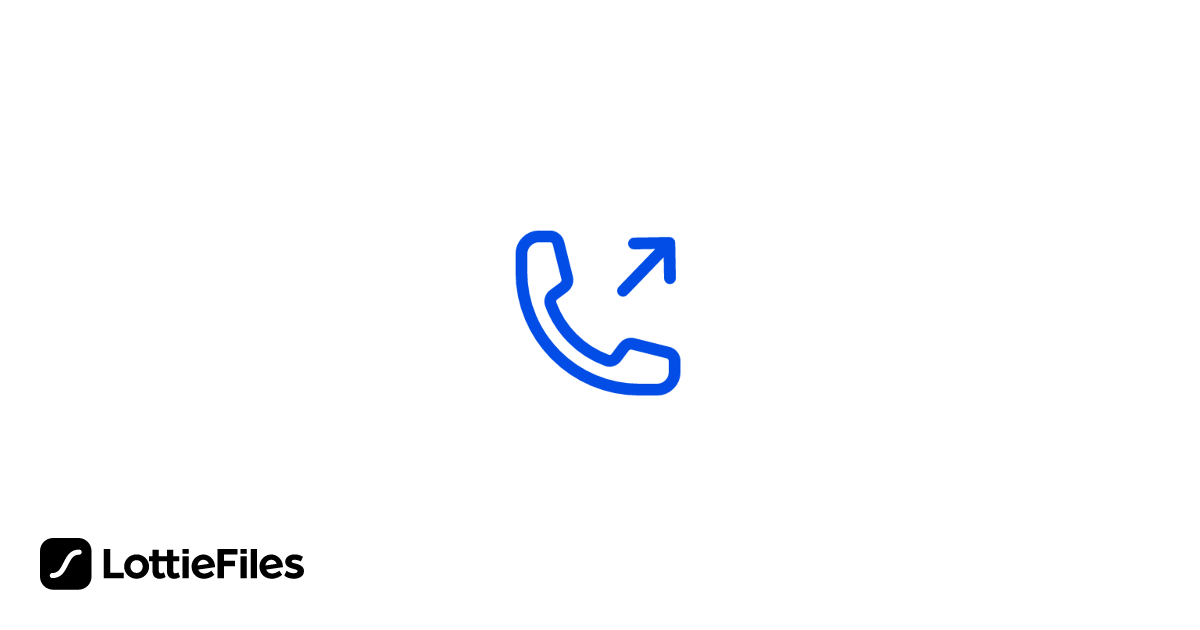 Free Outgoing Calls Animation by Hardik D | LottieFiles