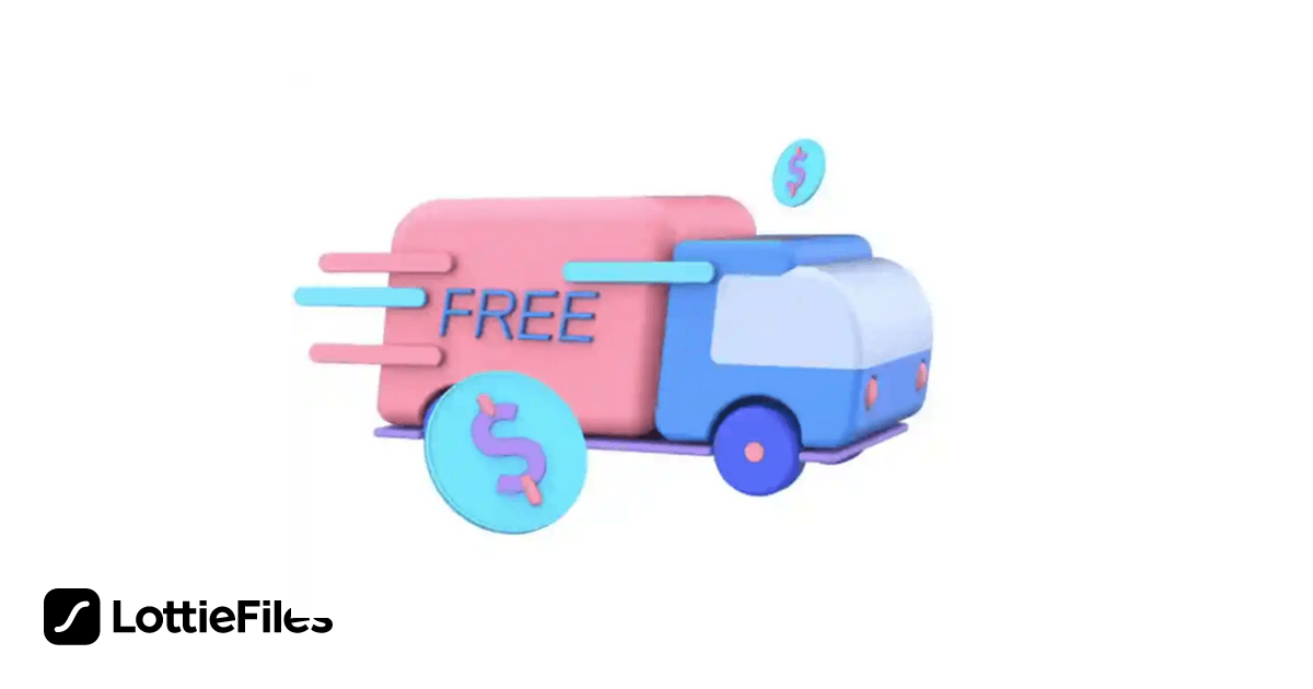 Free 3D Free Shipping Icon Animation by Neon Agency | LottieFiles
