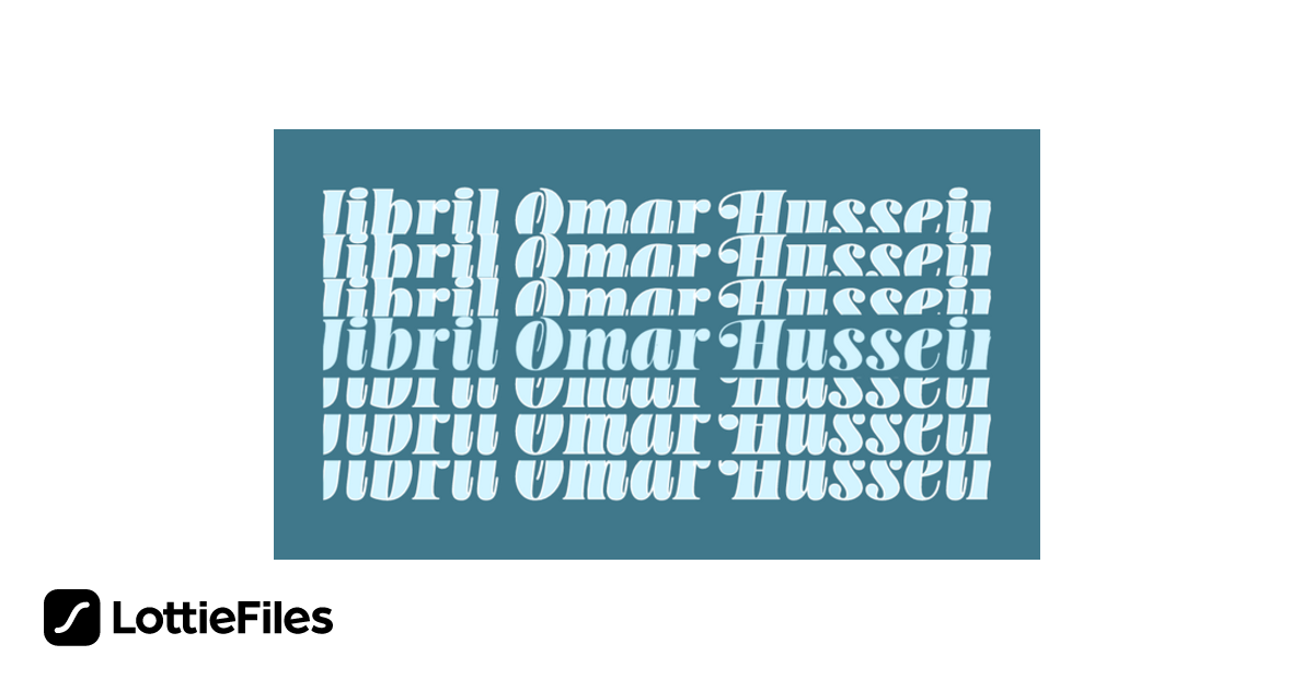 Free Jibril Omar Hussein_INM450SAA_LottieLoop Animation by jomar ...