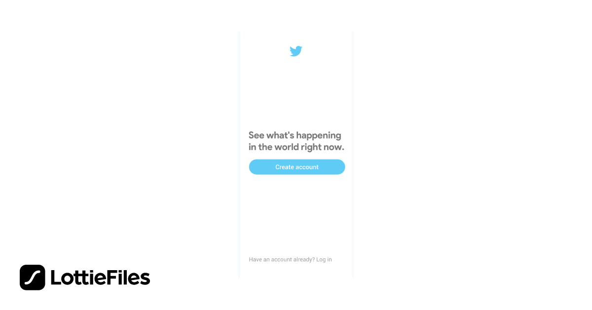 Free Twitter Splash Screen Animation by Mehedi Hasan | LottieFiles
