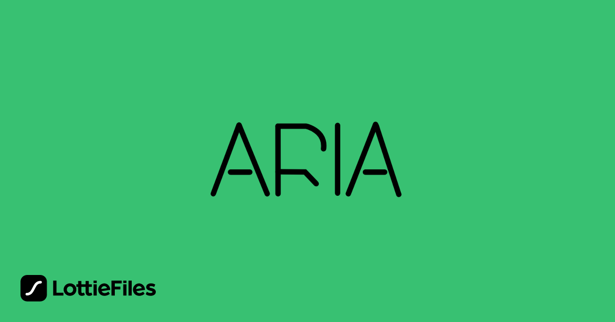 Free Aria Logo Animation Animation by Phil Reed | LottieFiles
