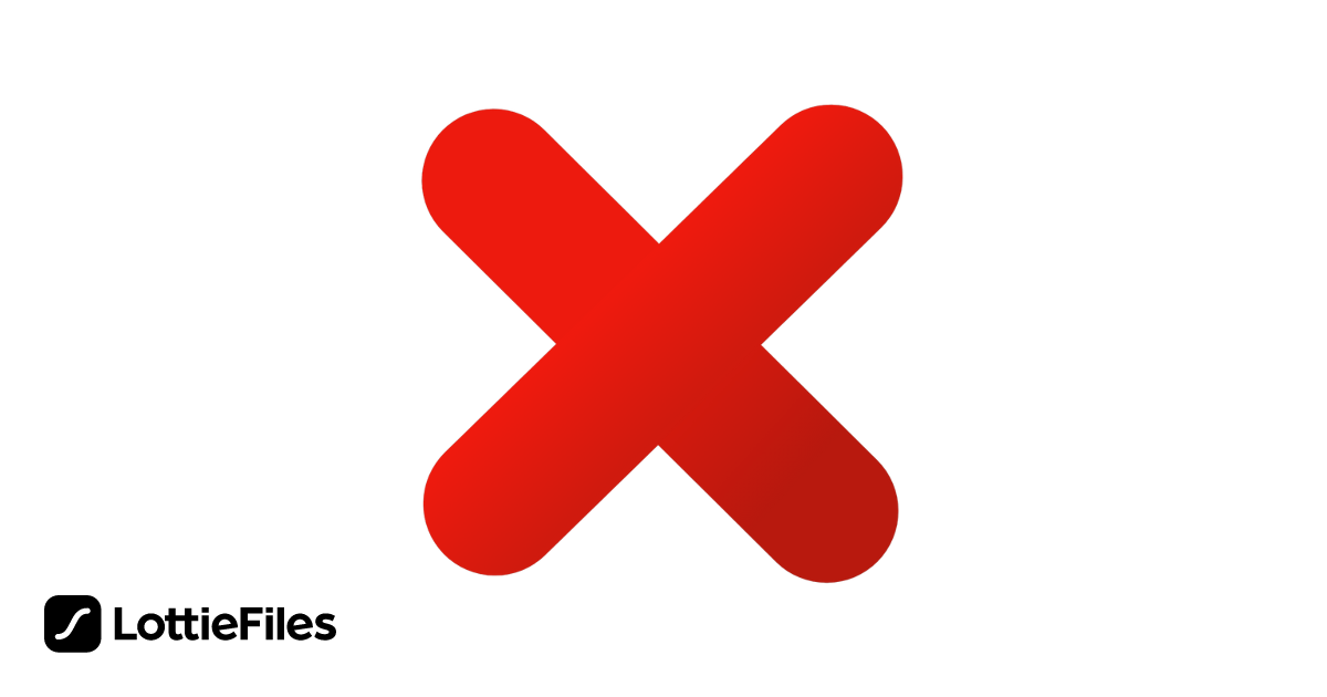 Free xmark animation for failed pages Animation by Samy | LottieFiles