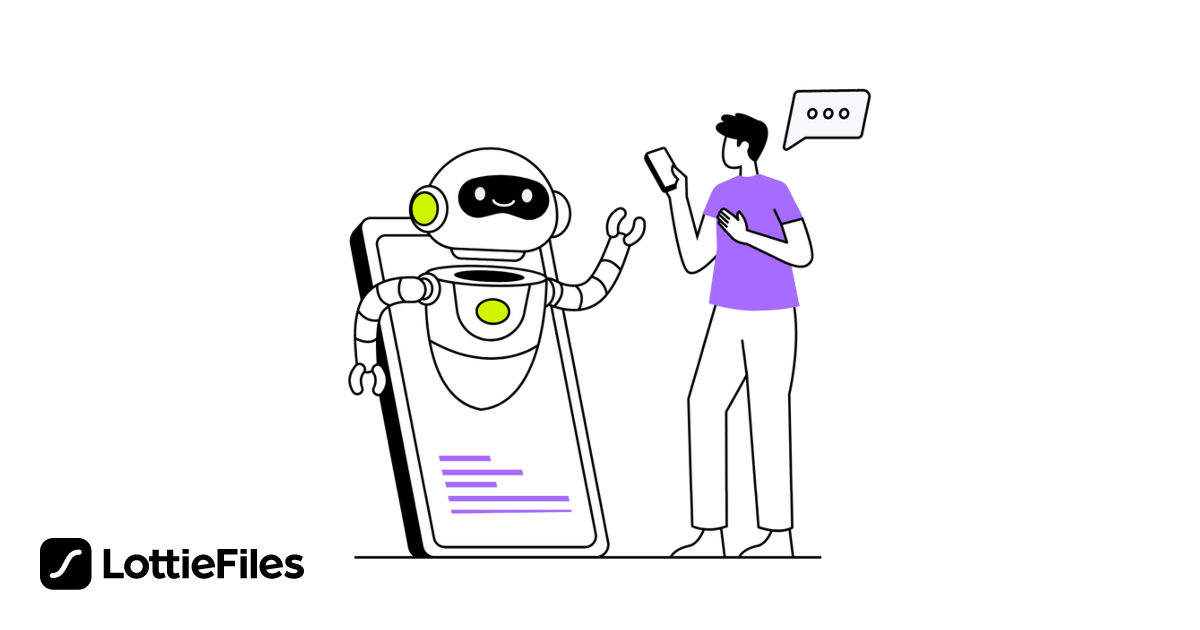 Free Artificial Intelligence Chatbot Animation by Abdul Latif | LottieFiles